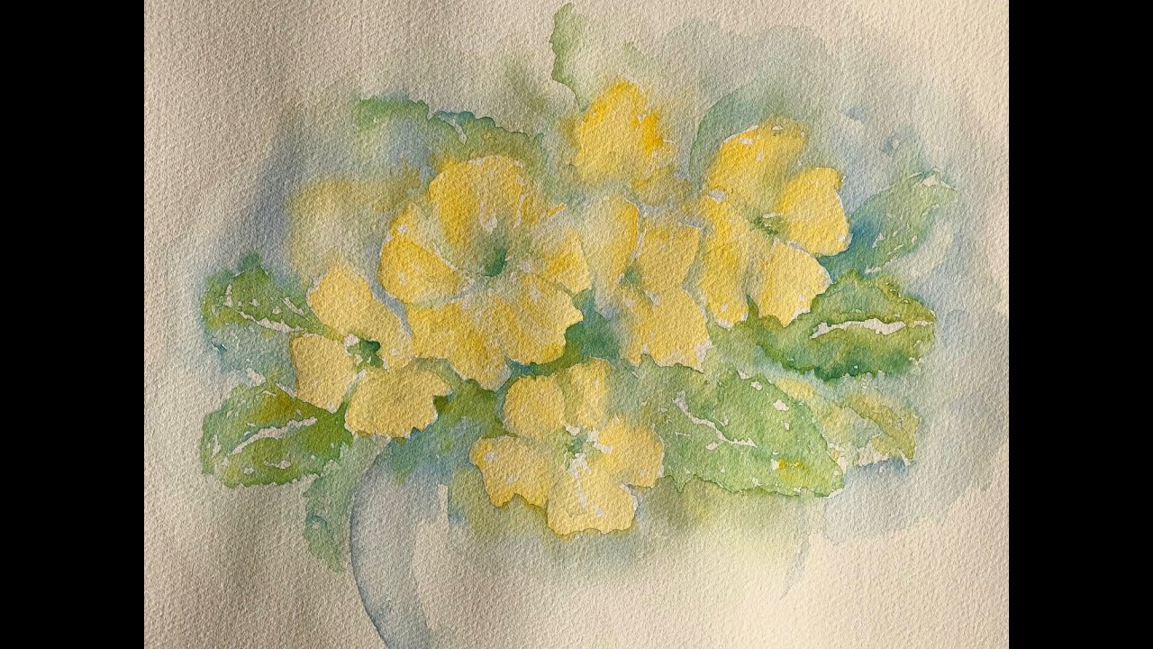 Loose and Free Flowers - Primroses. Painting watercolour tuition by Jan ...