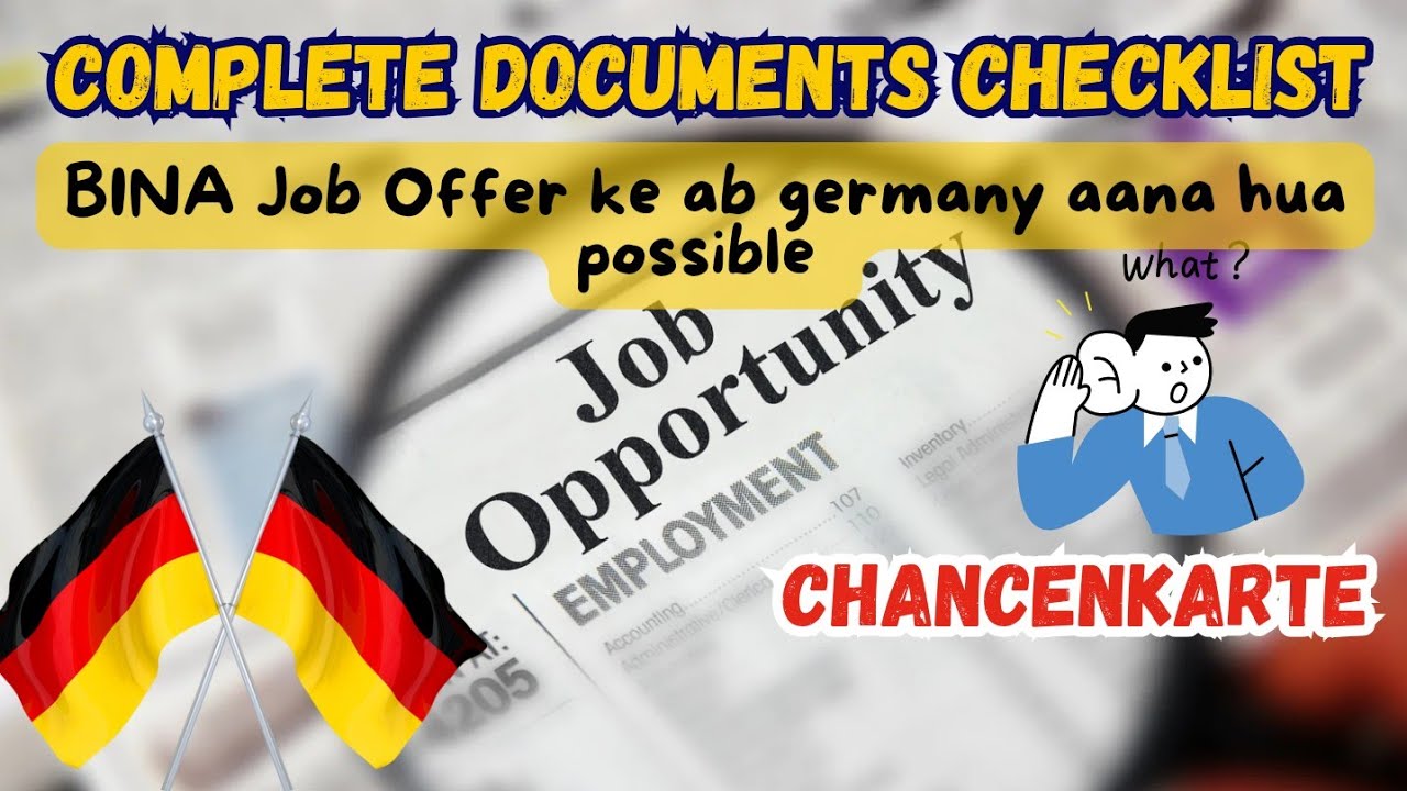Ultimate Checklist: Must-Have Documents for Germany Chancenkarte Work ...