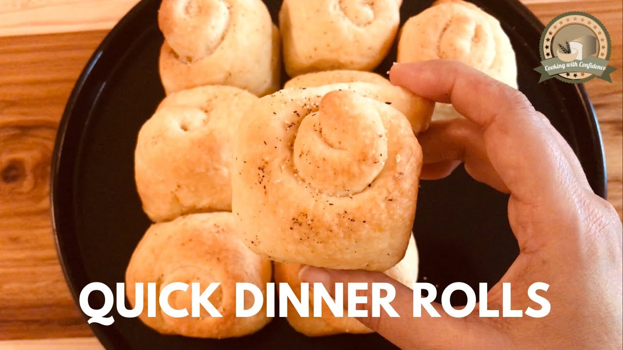Soft and Fancy Dinner Rolls in 4 simple steps - YouTube