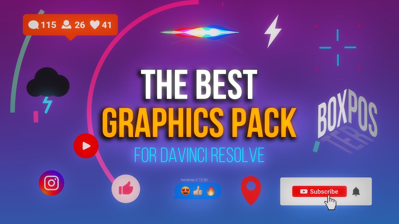 THE BEST GRAPHICS PACK FOR DAVINCI RESOLVE?? | Toko Graphics 4.0 by ...