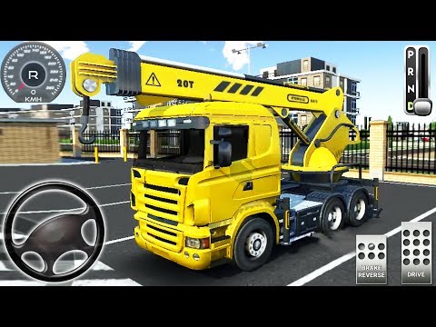 Drive Simulator 2 - Construction Vehicles: Cement Mixer, Mobil Crane Truck - Android GamePlay #3