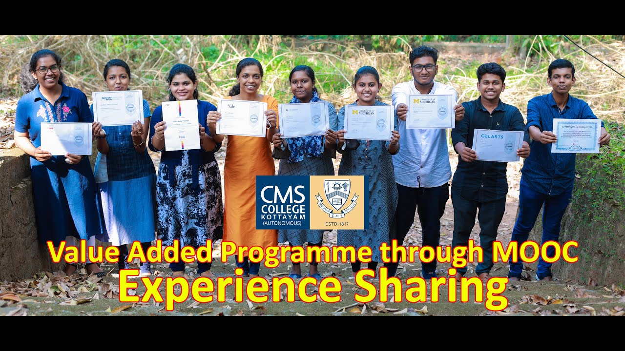 Value Added Programme through MOOC: Experience Sharing | CMS College Kottayam - YouTube