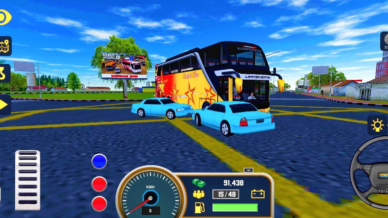 Mobile Bus Simulator lndonesia Bussid Driving Game-Android Gamesplay HD ...