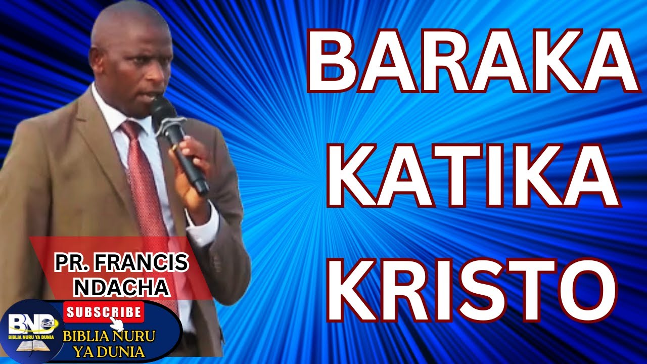 PR. FRANCIS NDACHA LIVE-BARAKA KATIKA KRISTO - YouTube