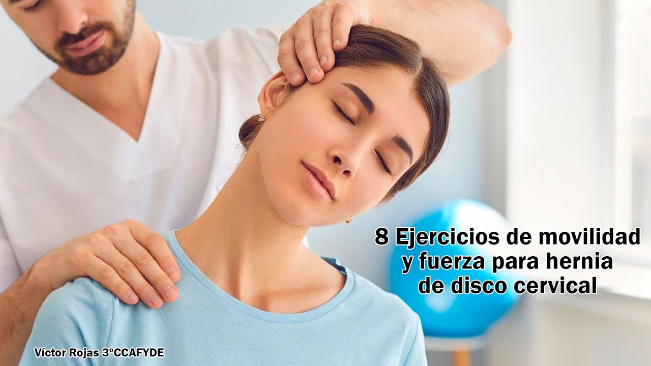 8 EJERCICIOS de FUERZA y MOVILIDAD para HERNIA DE DISCO CERVICAL - YouTube
