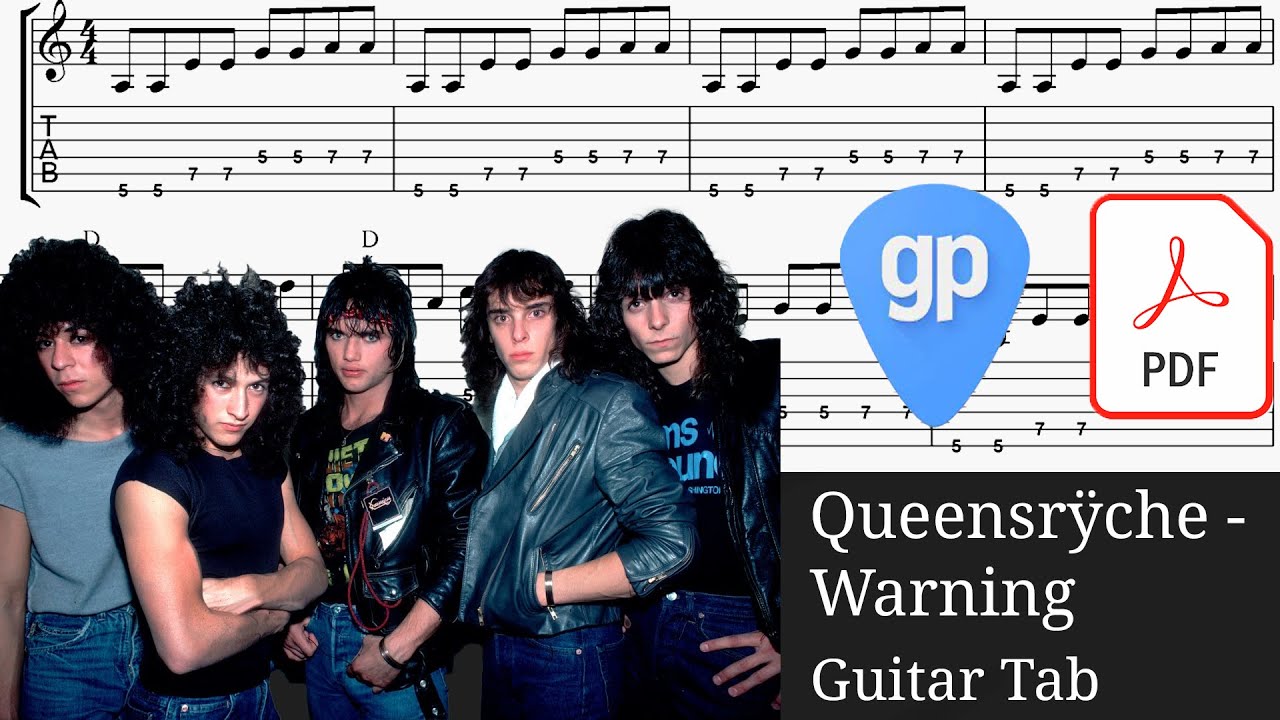 Queensrÿche - Warning Guitar Tabs [TABS] - YouTube