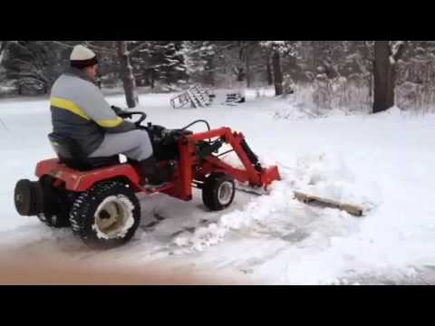 Simplicity Plowing Snow for the first timety - YouTube