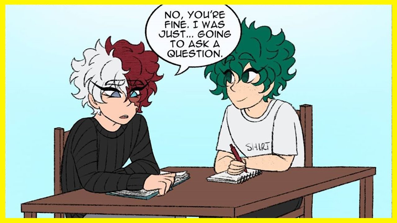 Todoroki x Deku Study Talk My Hero Academia Comic Dub - YouTube