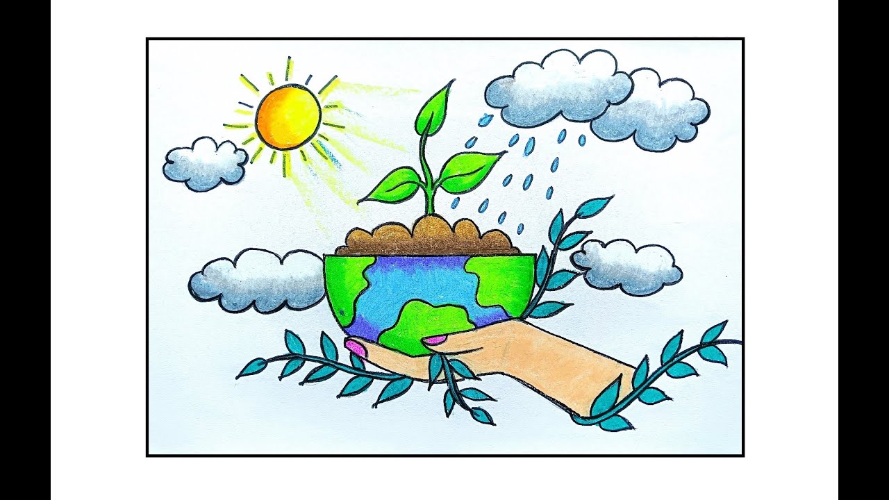 WORLD ENVIRONMENT POSTER/WORLD ENVIRONMENT DAY DRAWING/WORLD ...