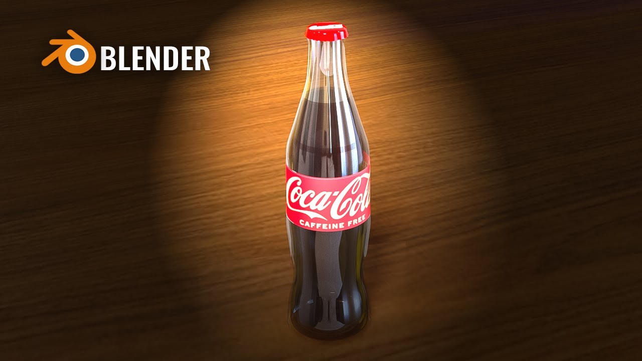 Learn how to Design a Realistic Coka Cola Bottle in Blender II Gnix ...