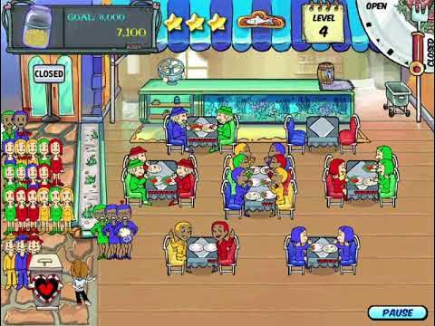 Diner Dash Level 3-4 - YouTube
