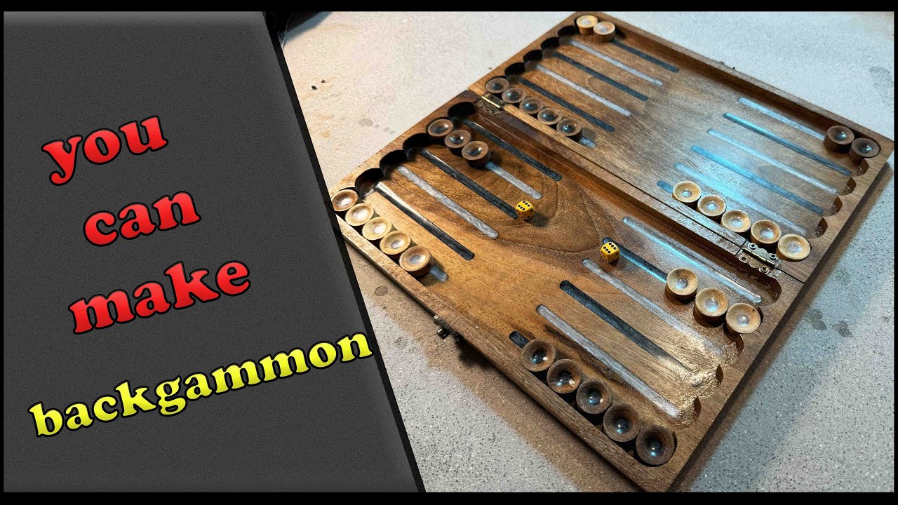 wooden backgammon /diy - YouTube