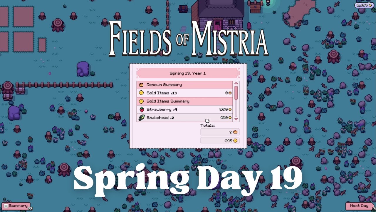 Let's Play! Fields of Mistria - Spring Day 19 - YouTube