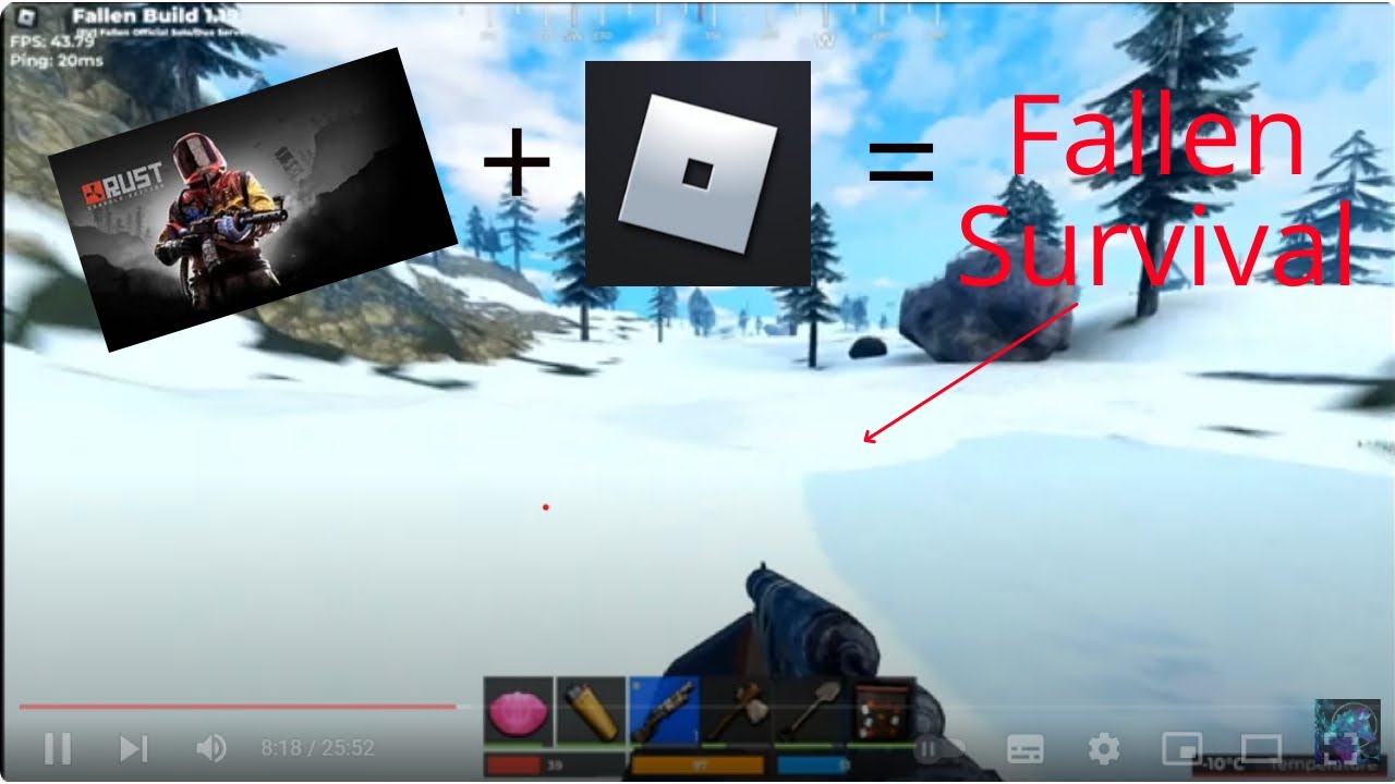 Roblox rust ? Fallen survival Roblox - YouTube