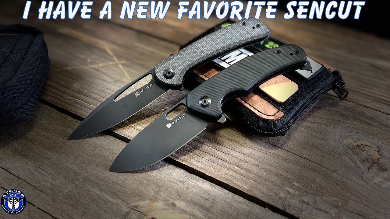 Sencut Honoris And Acumen Folding Knives / Review & Testing - YouTube