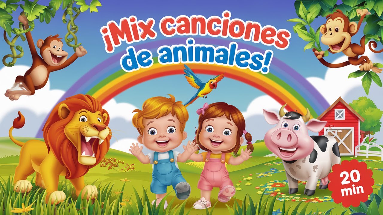 Mix de Canciones de Animales 🐘🐓🐠 | Animal Spanish Song Compilation for ...