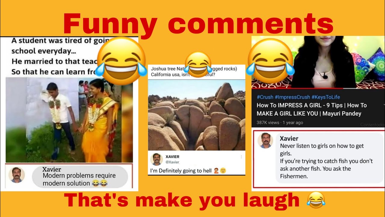 Xavier funny comments that's make you laugh#Xavier#Mad Ness - YouTube