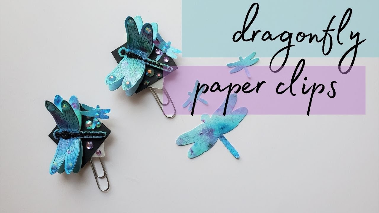 Dragonfly Altered Paper Clips - YouTube