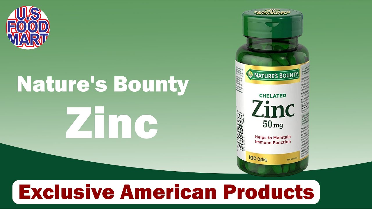 Nature's Bounty Zinc 50MG 400 Tablets | US Food Mart Ltd - YouTube