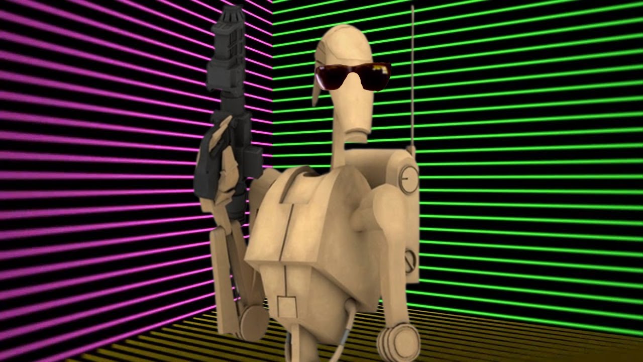 B1 Battle Droid sings Rap God - YouTube