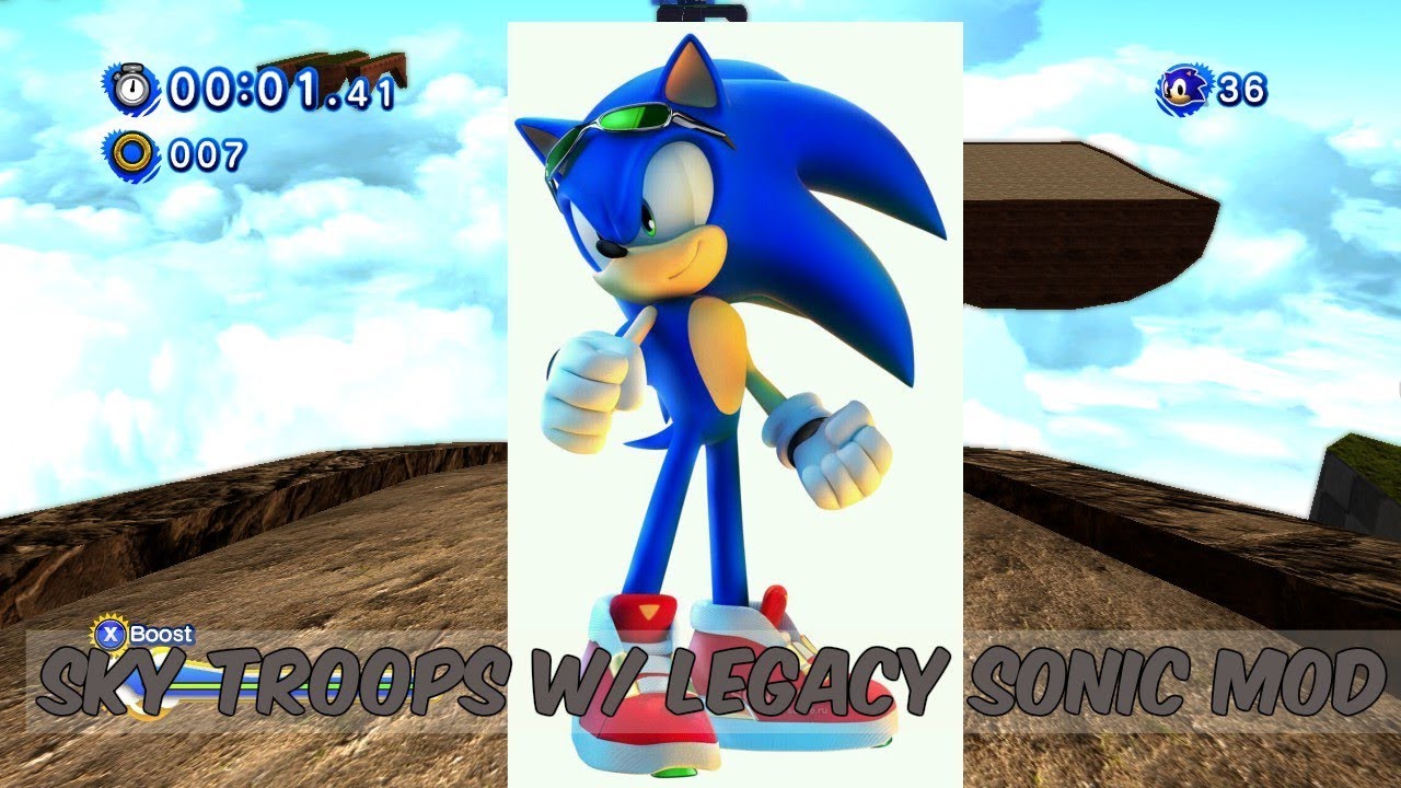 Sonic generations Sky Troops Mod w/ Legacy Sonic mod! - YouTube