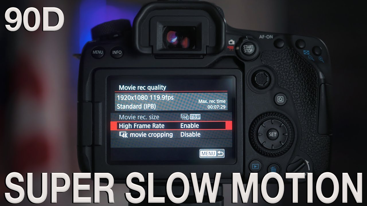 How To Film in 120fps with the Canon 90D - Easy Tutorial - YouTube