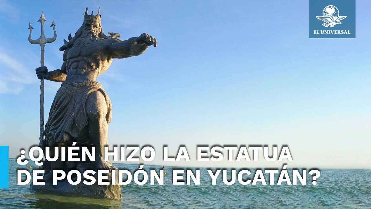 Esto sabemos de la controvertida estatua de Poseidón en Yucatán - YouTube