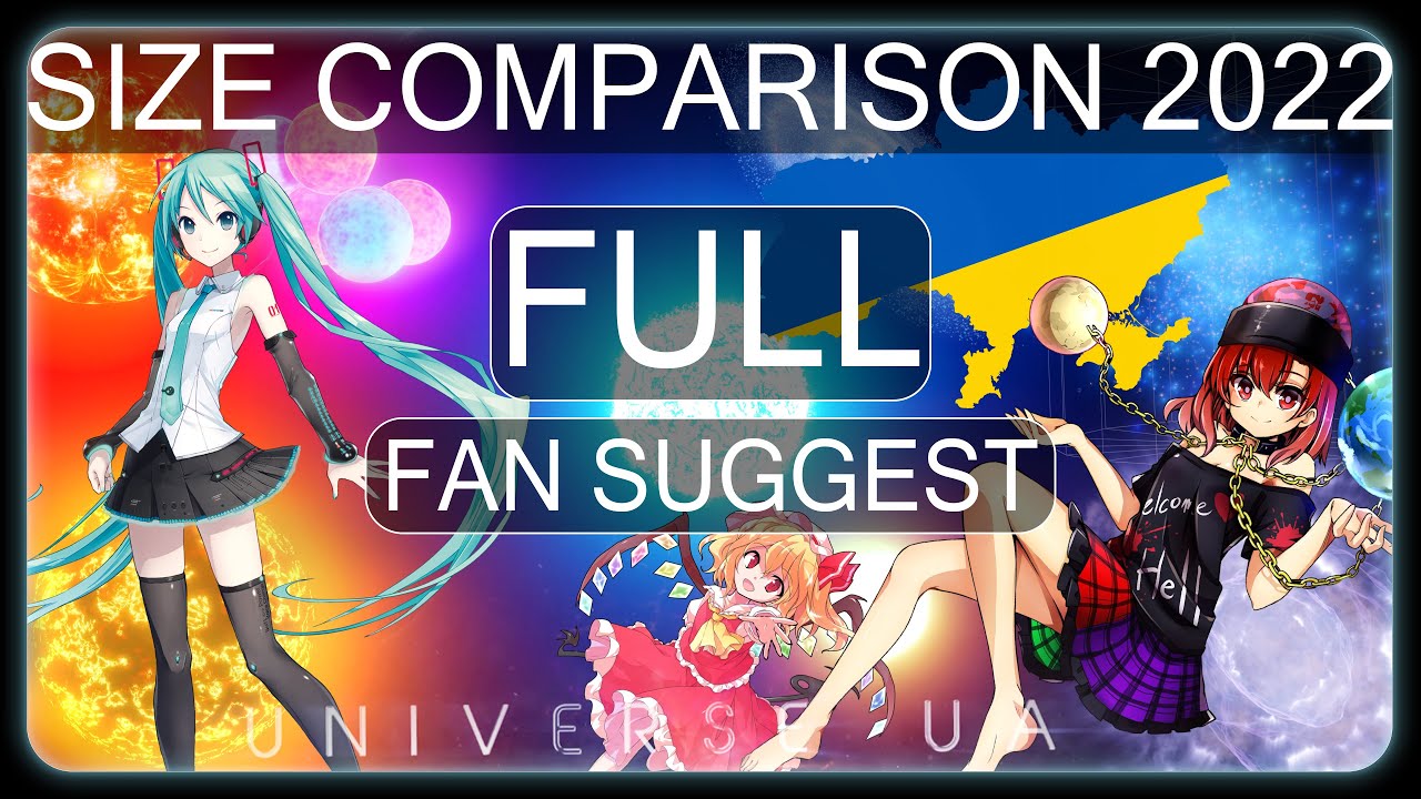 ULTIMATE Size Comparison 2022 - (Full) [Fan Suggest] 4K 60FPS 3D - YouTube