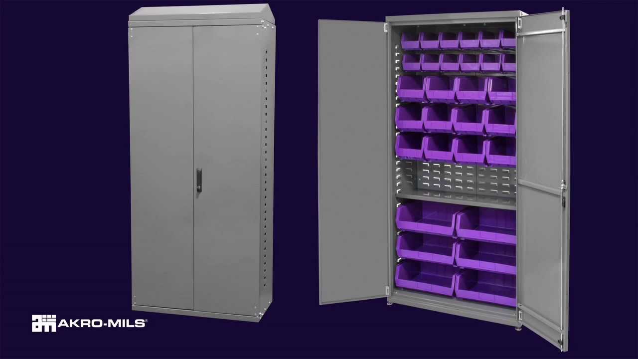 Akro-Mils Ready-To-Assemble Bin Cabinets - YouTube