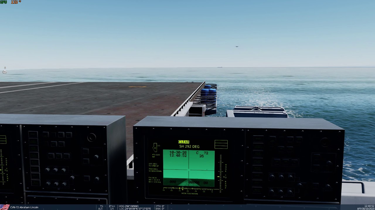 DCS super carrier LSO station F-14 landing - YouTube