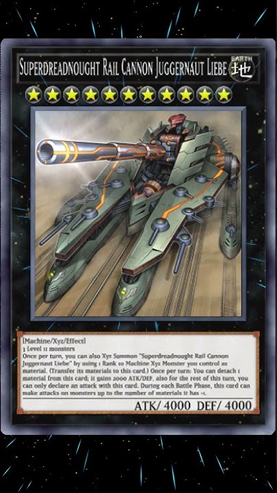 Yu Gi Oh! Superdreadnought Rail Cannon Juggernaut Liebe - YouTube