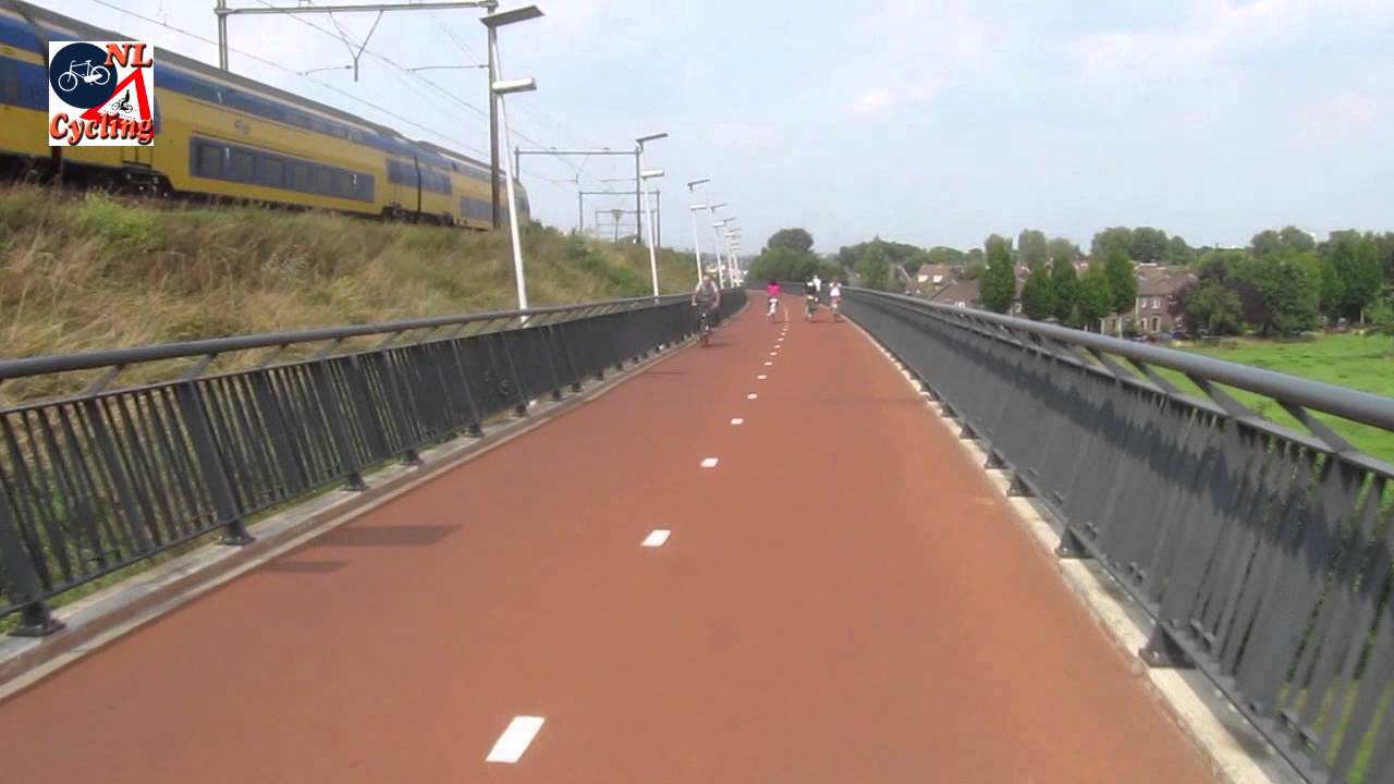 Nijmegen cycle bridge "Snelbinder", Netherlands [260] - YouTube