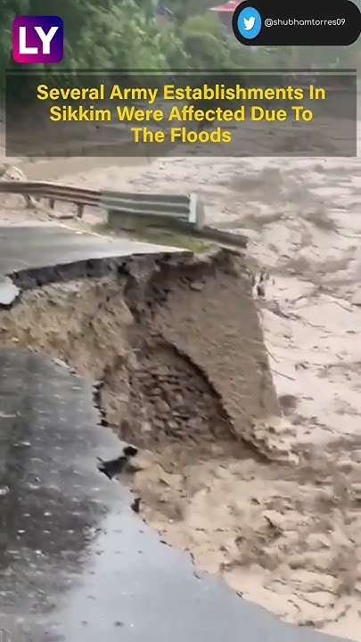 Cloudburst In Sikkim: 23 Army Jawans Go Missing Due To Flash Floods In Teesta River - YouTube