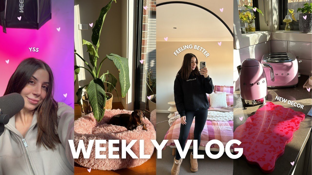 weekly vlog 🏠 recording again, new decor, still recovering & socialising!! | Adele Maree - YouTube
