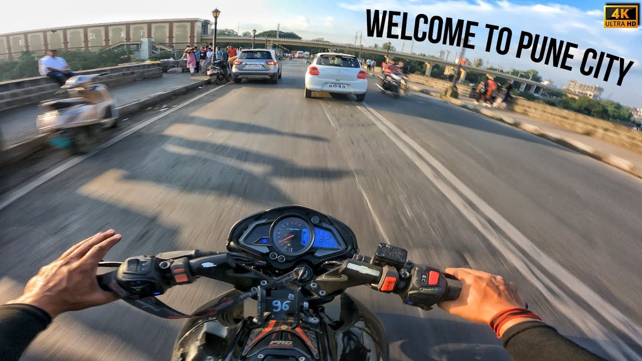 Welcome To Pune! ️ A First Look At The City From Ns200 ⚡ #travelvlog # ...
