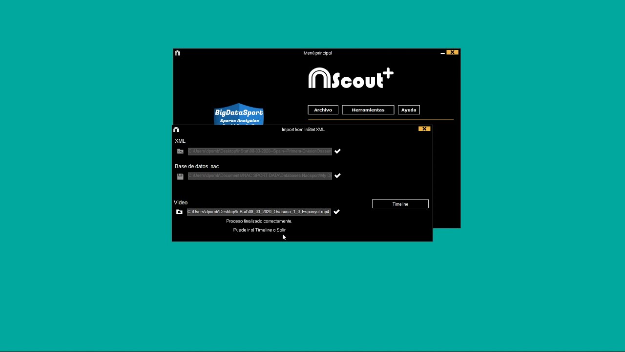 Import InStat Scout XML in Nacsport Video Analysis Tool - YouTube