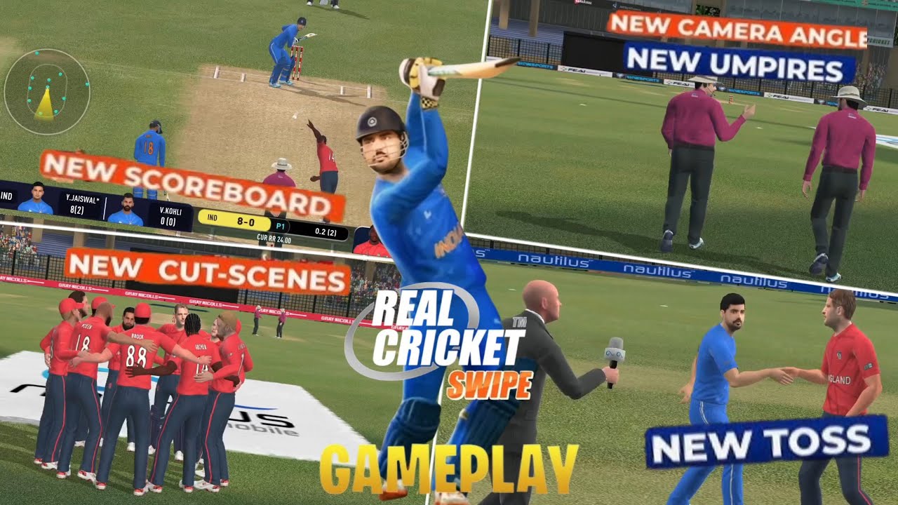 REAL CRICKET SWIPE || New Cricket Game | Full Review | Gameplay ...