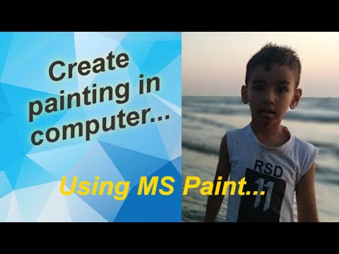 Create painting in a computer...MS paint... Activity for kids # ...