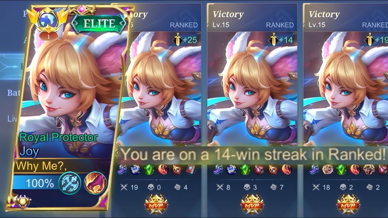 SOLO RANK USING JOY AUTO WINSTREAK USING THIS BEST BUILD JOY 2024 ...