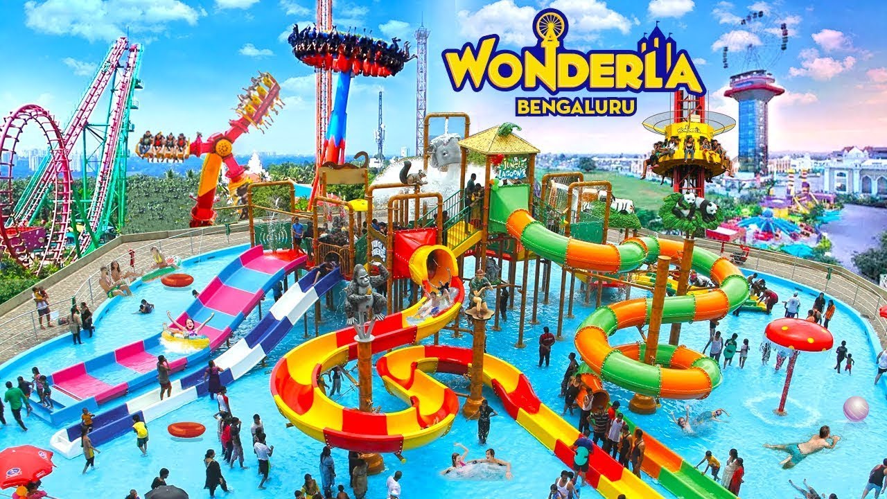 Wonderla Amusement Park Bangalore || Rain Disco || Theme Park Bangalore ...