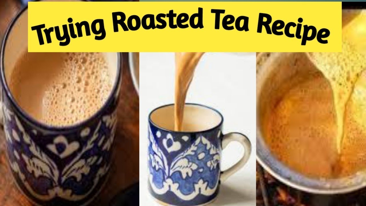 Tried viral Roasted Tea Recipe||Roasted Milk Tea Recipe #foodchallenge ...