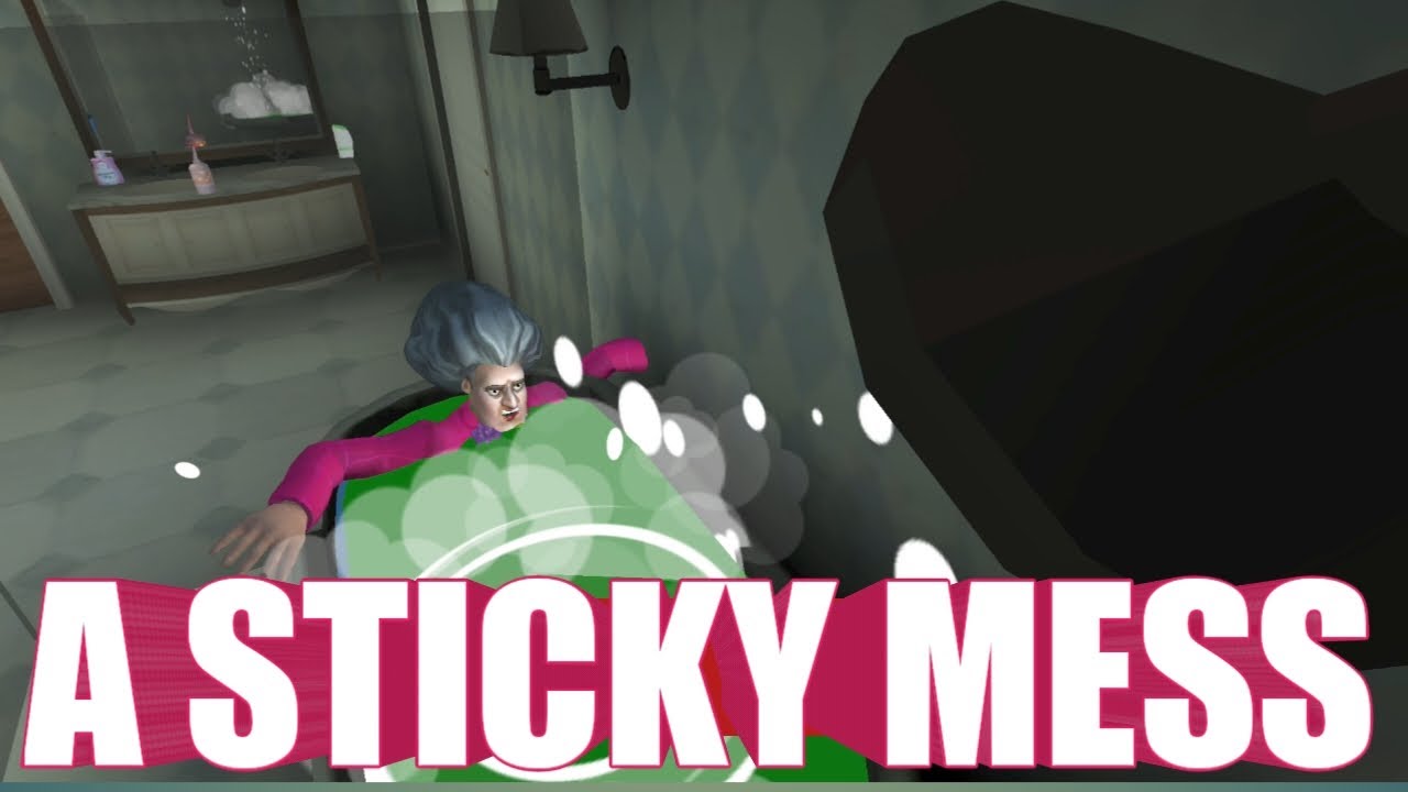 SCARY TEACHER 3D || A STICKY MESS || A STICKY MESS SCARY TEACHER 3D ...