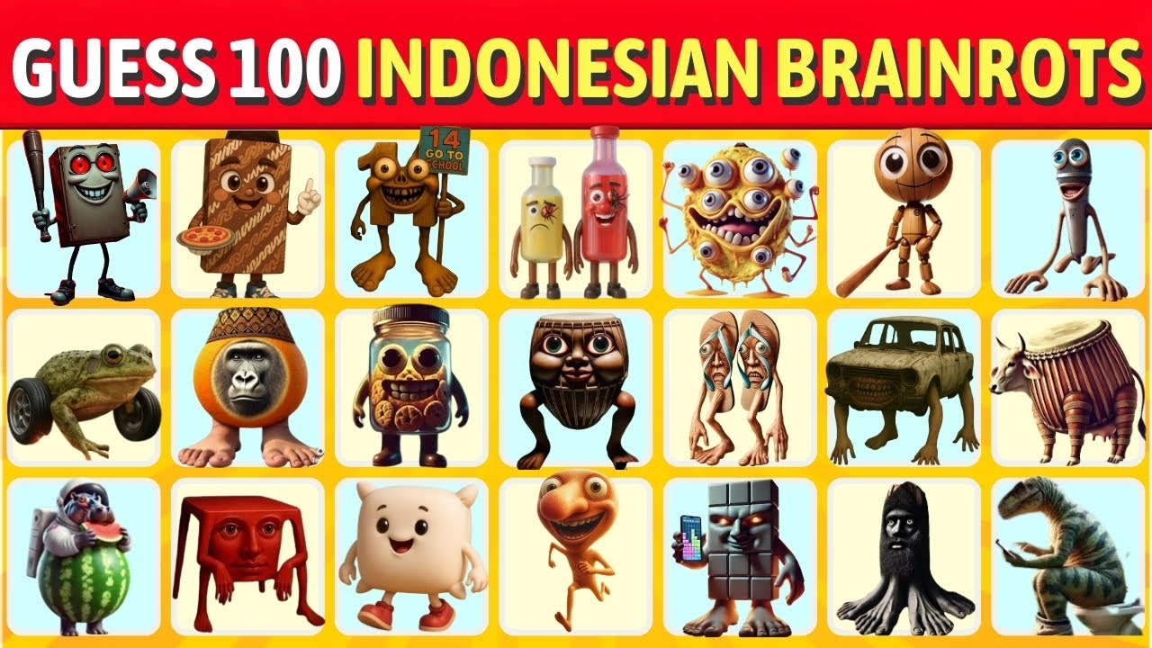 Guess the Indonesian Brainrot Animals Quiz 🐒🔥 | Can You Name Them All ...