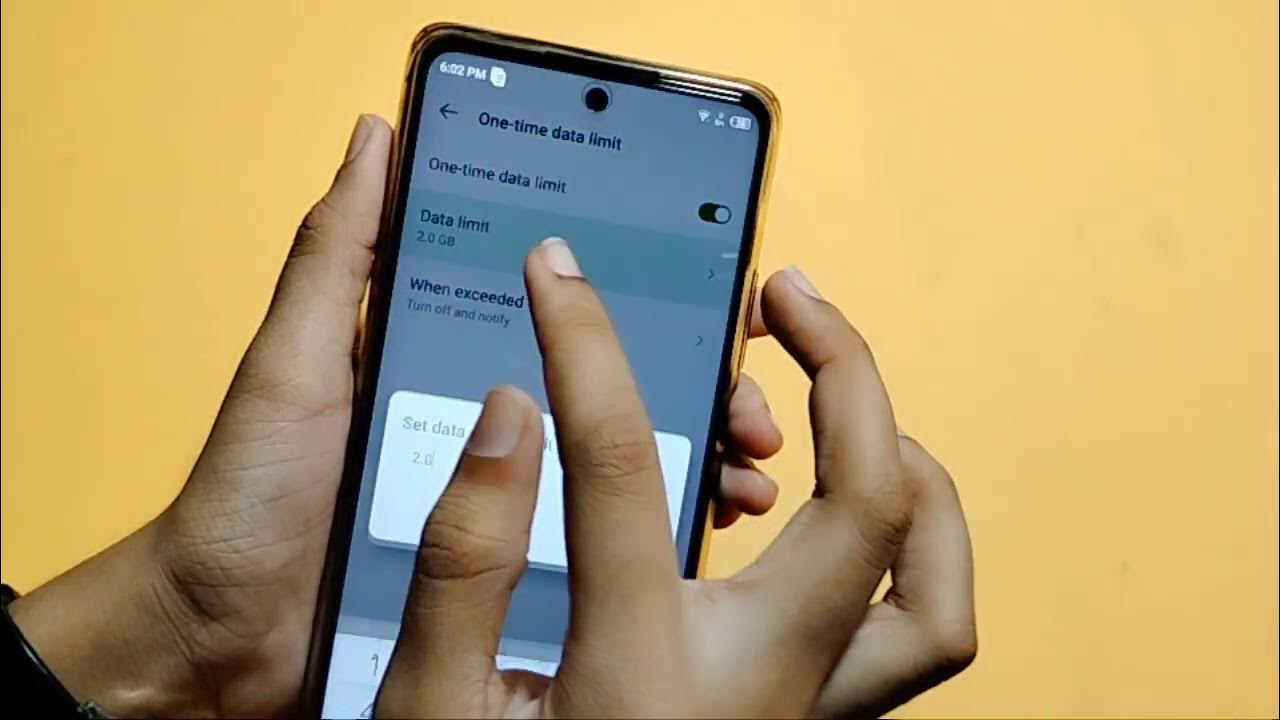 infinix zero 5G data limit setting | how to set data limit | data limit kaise off kare - YouTube