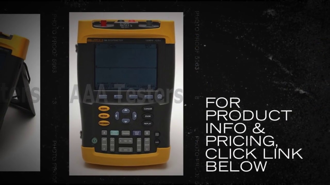 Fluke 196 ScopeMeter Handheld Oscilloscope - YouTube