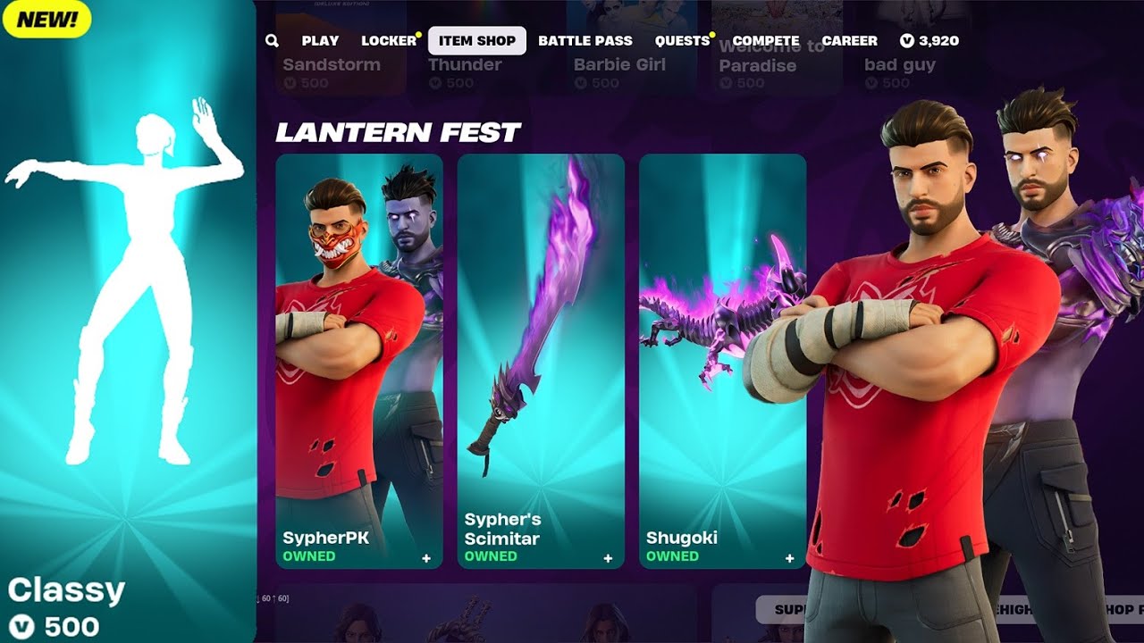 NEW Classy Emote & SypherPK | Fortnite Item Shop 3-20-2024 - YouTube