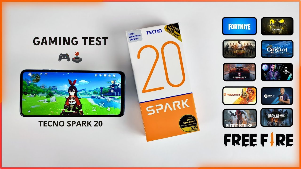 Tecno Spark 20 Test de Rendimiento - YouTube