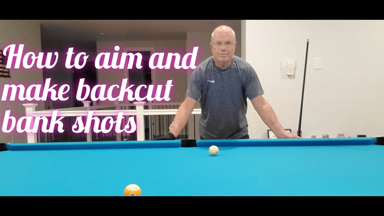 Billiards lesson: How to aim and make backcut bank shots. - YouTube