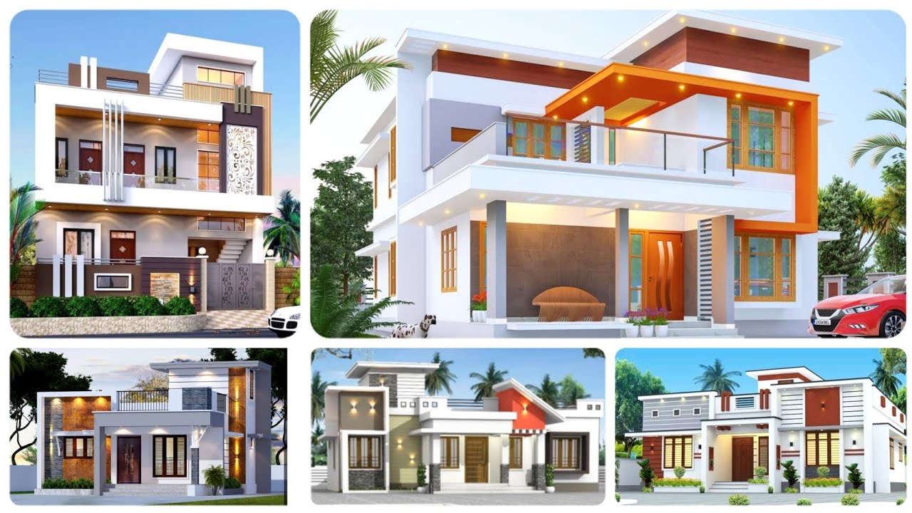🔝50 Most Beautiful House Front Elevation Design Ideas | Modern House ...