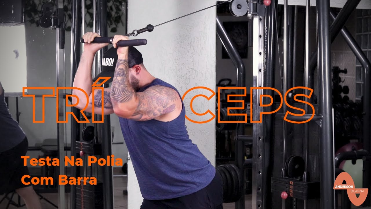 Tríceps Testa na Polia com Barra SB - YouTube